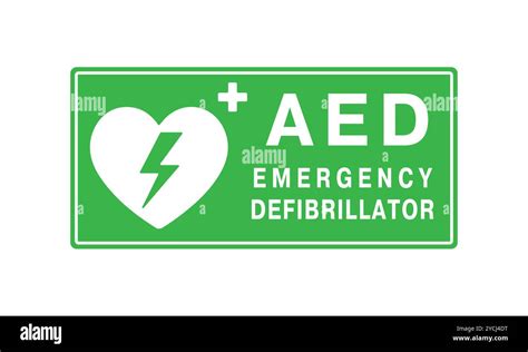 Aed Emergency Defibrillator Icon Sign Symbol First Aid Automated