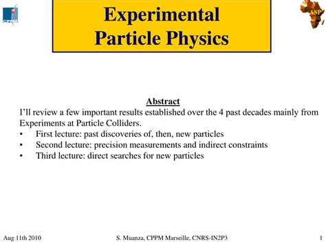 PPT Experimental Particle Physics PowerPoint Presentation Free Download ID