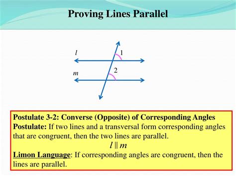 how do you prove that two lines are parallel free worksheets printable