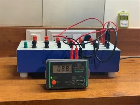 Analoguedigital Calibration Of Earth Tester 0 1000 Khz For Earth