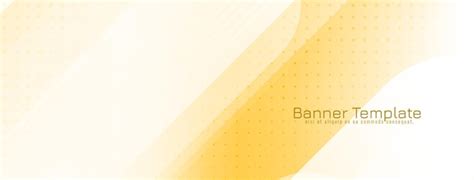 노란색 색상 현대 기하학적 배너 디자인 무료 벡터