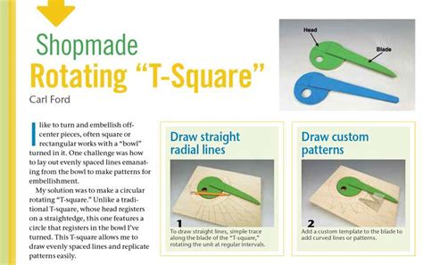 Rotating T Square Carl Ford Studio Woodturner