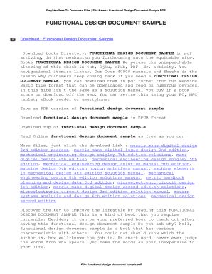 Design Document Example Fill And Sign Printable Template Online