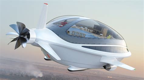 3d Futuristic Airship Concept Model Turbosquid 1991617