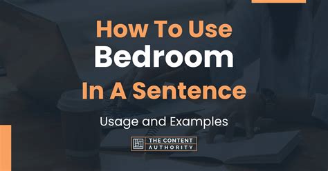 how to use bedroom in a sentence usage and examples