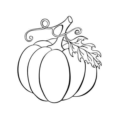 Outline Pumpkin Clip Art