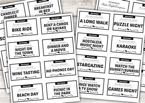 Printable Sex Date Night Coupons Babefriend Birthday Gift For Him Gift For Husband