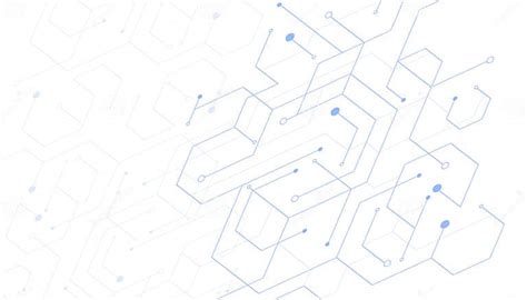 Abstract Blue Lines And Dots Connect Background Technology Connection Digital Data And Big Data
