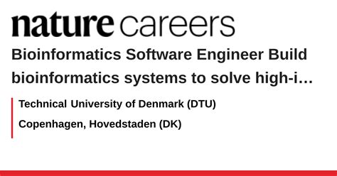 Bioinformatics Software Engineer Build Bioinformatics Systems To Solve High Impact Real World