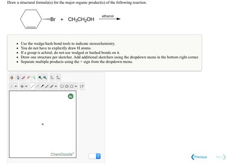 Solved Draw A Structural Formula S For The Major Organic