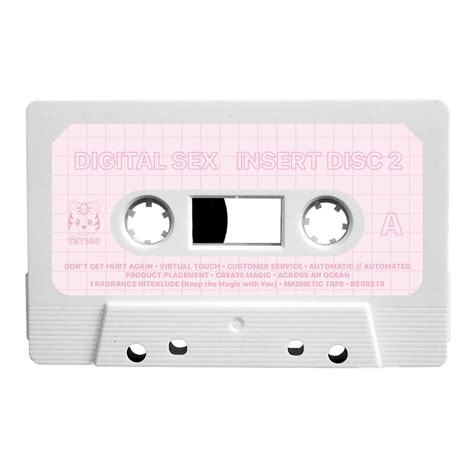 Digital Sex Insert Disc 2 3 Bonus Limited Edition Cassette Tape