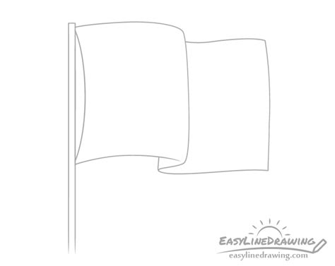 How To Draw A Flag Step By Step EasyLineDrawing