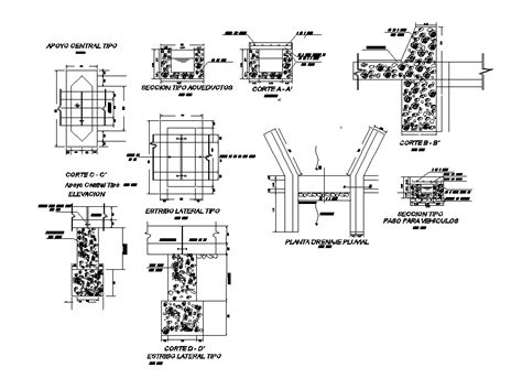 Structure Detail Drawing Separated In This AutoCAD File Download The AutoCAD File Cadbull