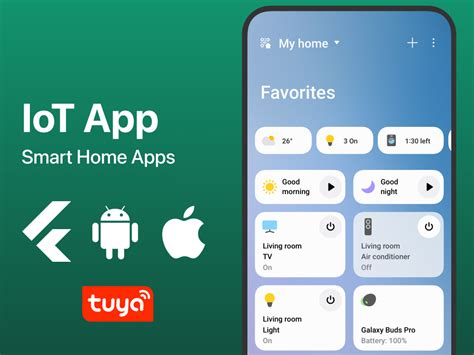 Home Automation Ios Android Iot App For Device Control Via Tuya Flutter