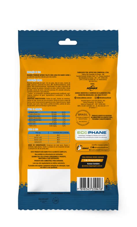 Magnus Premium Bifinho Palito Cães Adultos Sabor Carne Adimax