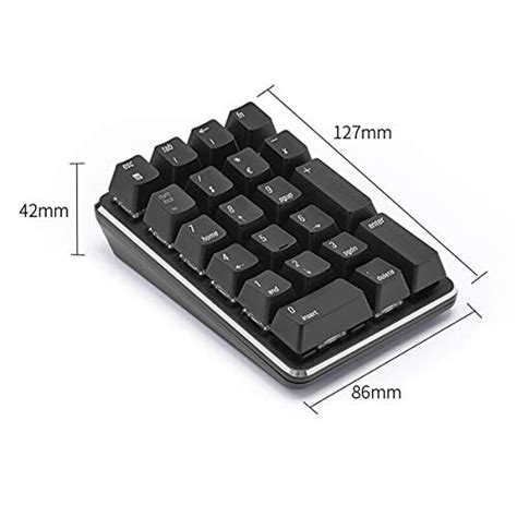G Wireless Mechanical Numeric Keypad Cherry MX Red Switch Gaming Keypad Keys Mini Numpad