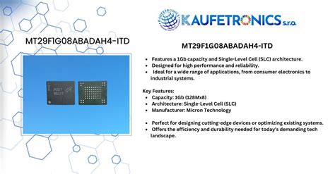 Nandflash Microntechnology Innovation Techcomponents Datastorage Kaufetronics S R O