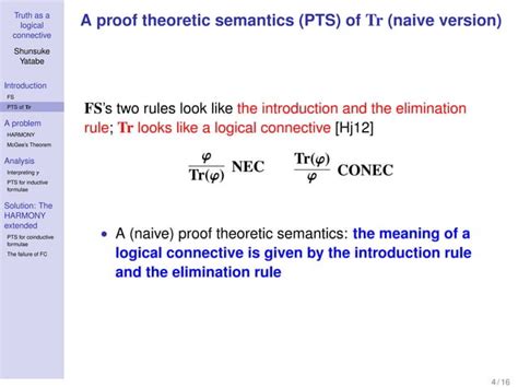 Truth As A Logical Connective Ppt