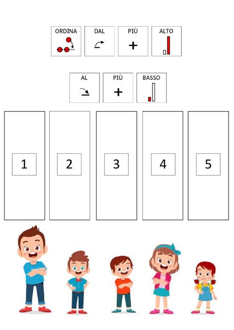 Alto Basso In Caa Ordine Decrescente Worksheet Artofit