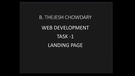 Thejesh Chowdary On Linkedin Webdevelopment Oasisinfobyte Internship