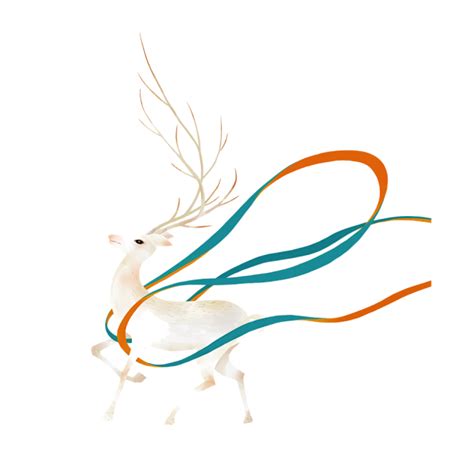 敦煌仙鹿九色鹿素材素材 57