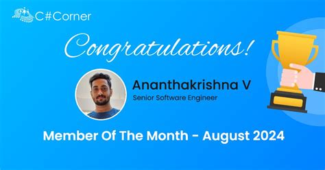 memberofthemonth csharpcorner community csharpcorner