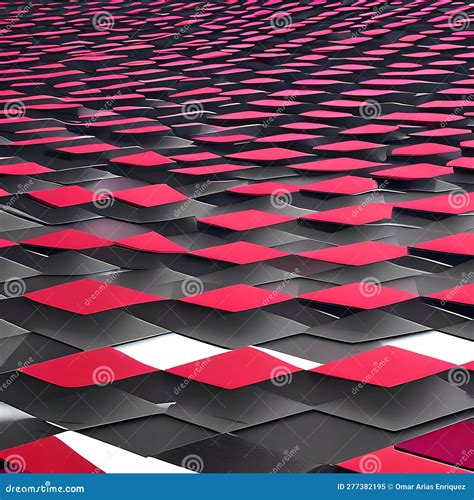 An Optical Illusion Design With Overlapping Squares In Shades Of Red And Purple5 Generative Ai