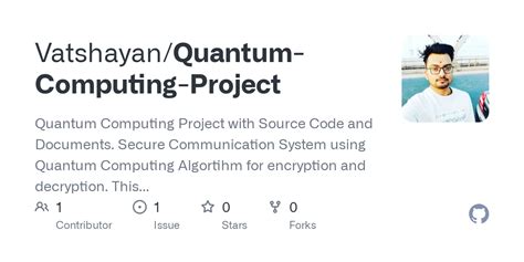 Github Vatshayanquantum Computing Project Quantum Computing Project