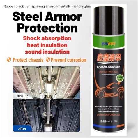 700ml Quick Dry Car Chassis Undercoat Spray Anti Rust Sound Proof