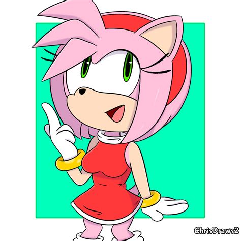 Amy Rose Redraw By Chrisdraws2 On Deviantart