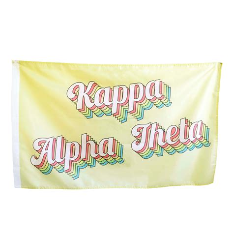 Kappa Alpha Theta Retro Flag Sororityshop