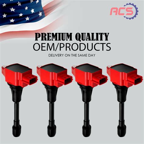 4x High Performance Oem Ignition Coils For Nissan Frontier Altima