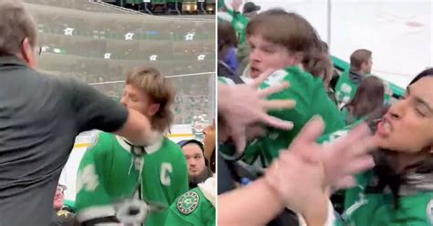 Nhl Clash Marred By Ugly Brawl In Stands As Fan Sent Tumbling By