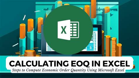 Calculating EOQ In Excel Steps To Compute Economic Order Quantity Using Microsoft Excel