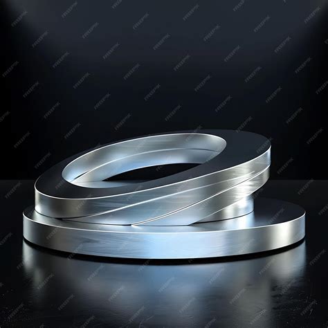 Premium Photo Curved Stand With Aluminum Two Tier Stand Stand Has A