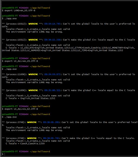 Gtkmm4 Windows App On Msys2 Produce Messages Cant Set Global Locale To The Users Prefered