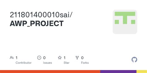 Github 211801400010saiawpproject