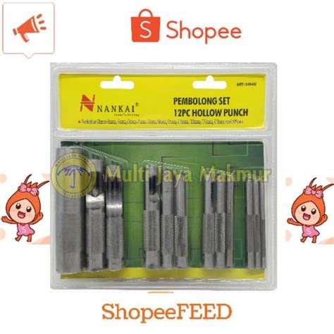 Jual Mata Pembolong Hollow Punch Pembolong Set 12pcs Nankai Shopee