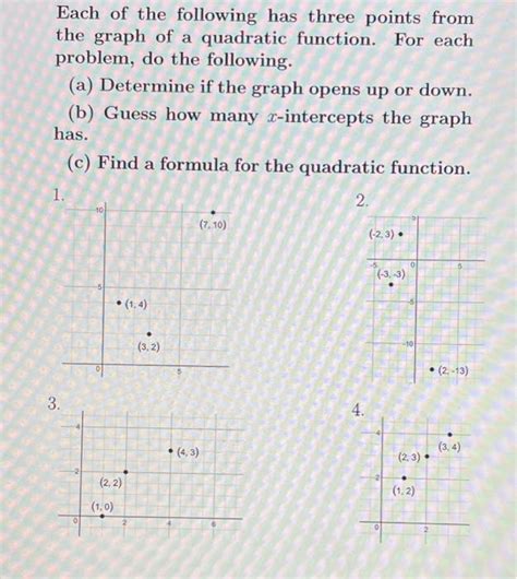 Solved Each Of The Following Has Three Points From The Graph Chegg Com