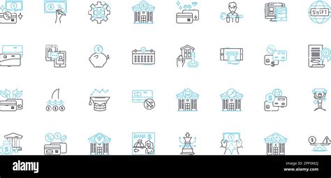 Investment Strategy Linear Icons Set Diversification Allocation Risk Returns Portfolio