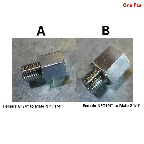 1 4 Bspp G To 1 4 Npt Male Female M F Thread Pipe Fitting 48 Off