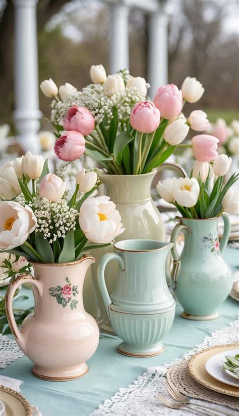 38 Spring Wedding Tablescapes Ideas Soft Floral Decor