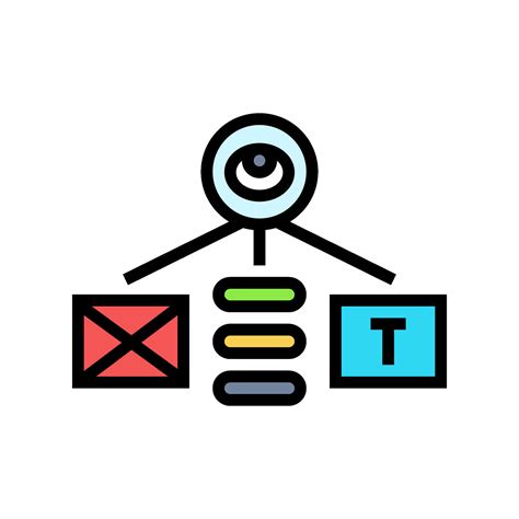 visual hierarchy ux ui design color icon vector illustration 41281589