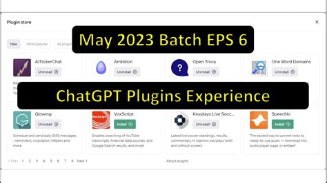 Chatgpt Plugins Review May 2023 Eps 6 Voxscript Speechki