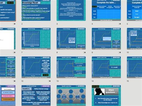 Aqa Gcse Physics P6 Particle Model Of Matter Complete Scheme