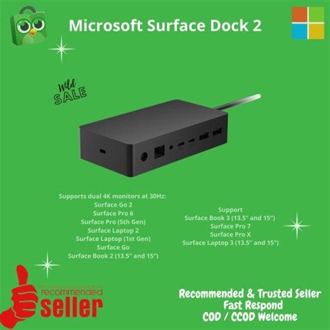 Jual Surface Dock 2 Docking Surface Pro Go Laptop Book Shopee Indonesia