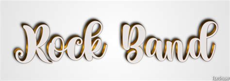 Rock Band Text Effect And Logo Design Videogame