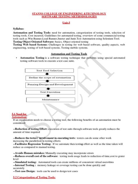Unit 5 Stm To Follow Pdf Selenium Software World Wide Web
