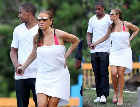 Mariah Carey Bikini Photos On Video Set With Nick Cannon Popsugar Celebrity
