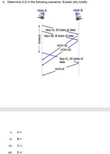 solved b determine a d in the following scenarios explain
